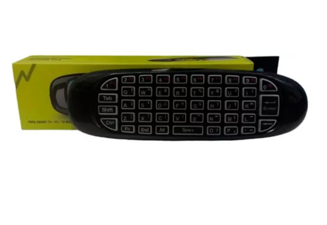 Teclado Smart Tv Noga Nkb-air Rgb Android Mouse Inalambrico - Tienda Fan